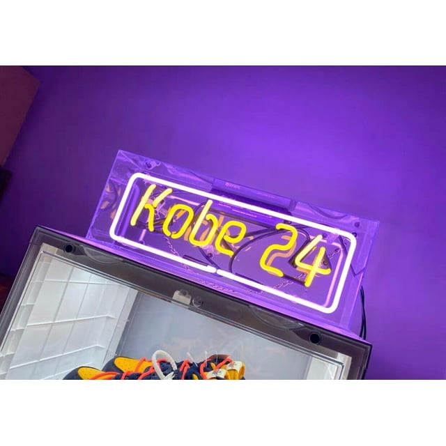 Queen Sense 14" Kobes 24 Neon Sign Acrylic Box Man Cave Beer Pub Bar Artwork Handmade Wall Decor ...