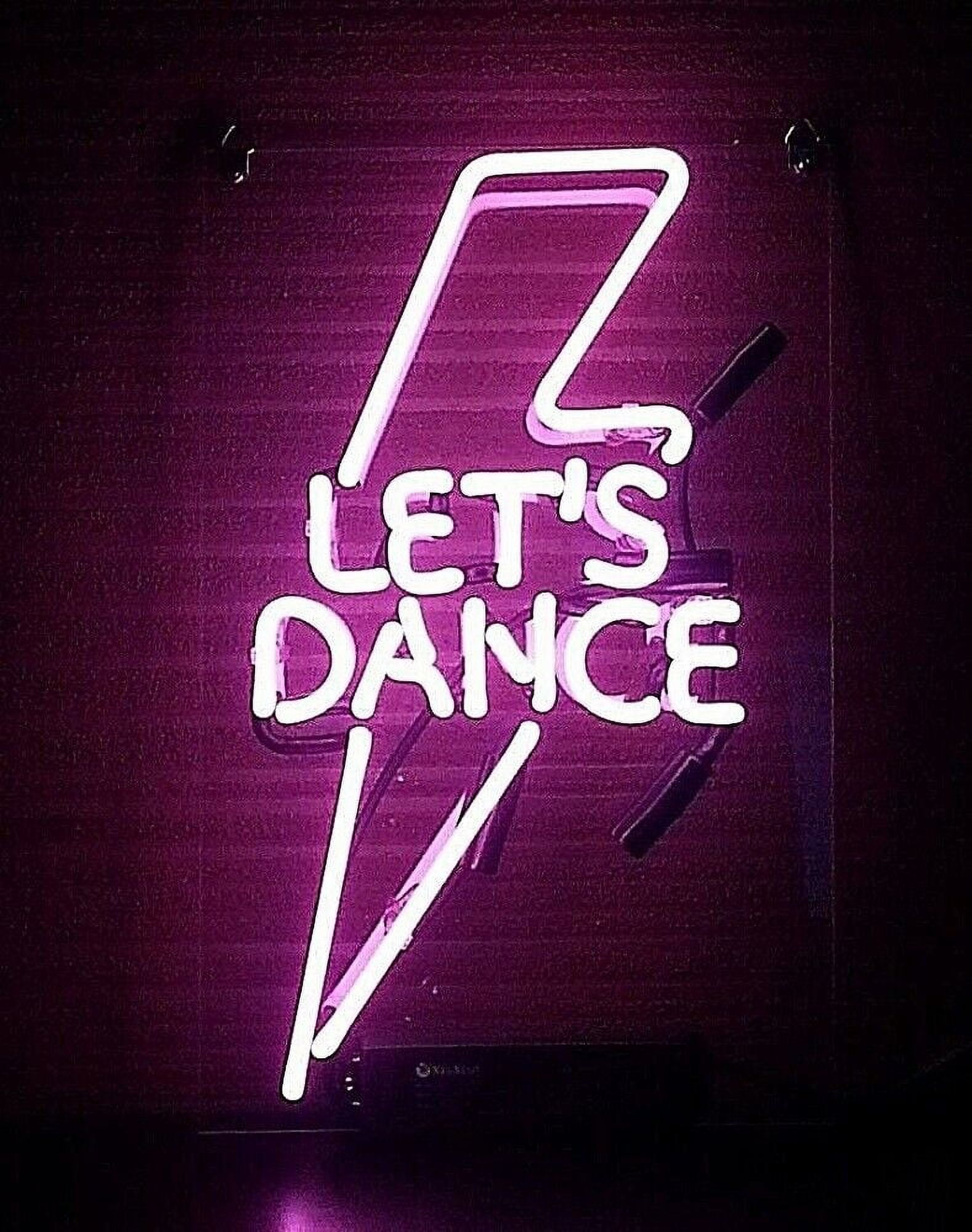 Queen Sense 14" Let's Dance Neon Sign Acrylic Handmade Man Cave Neon ...