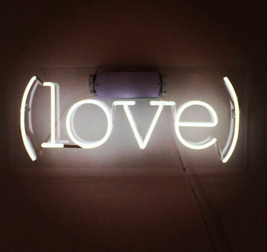 Queen Sense 14" Love Brackets Neon Sign With Dimmer Acrylic Man Cave ...