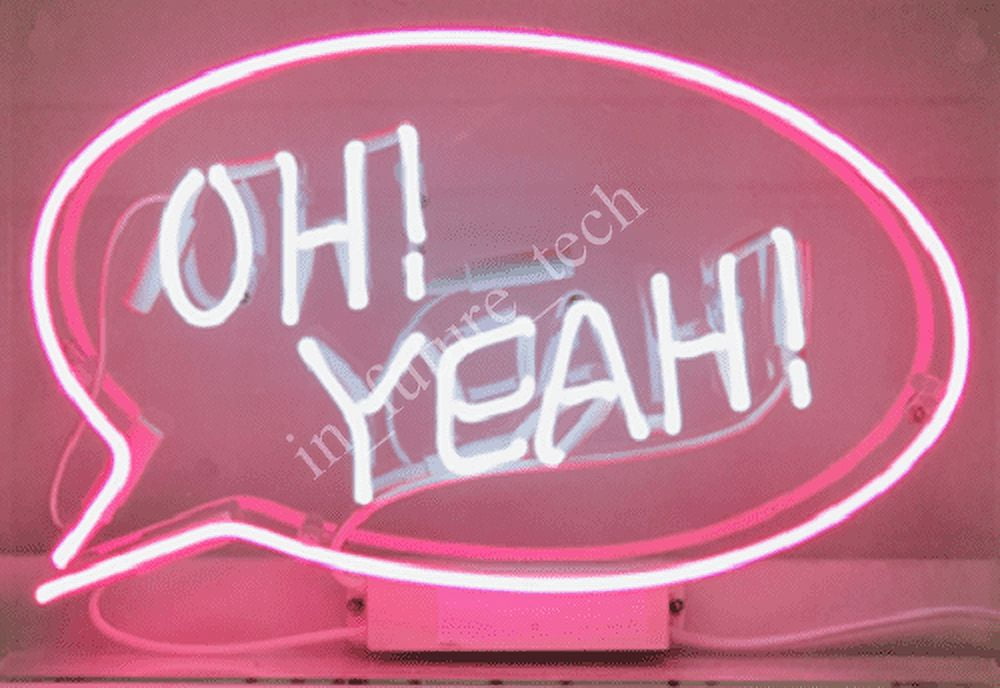 Queen Sense 14" Oh! Yeah! Neon Sign Acrylic Man Cave Handmade Neon ...