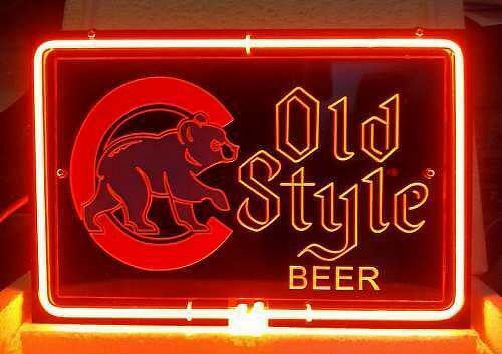 Queen Sense 14" Old Style For Chicagos Sports Team Cubs Beer Neon Sign ...