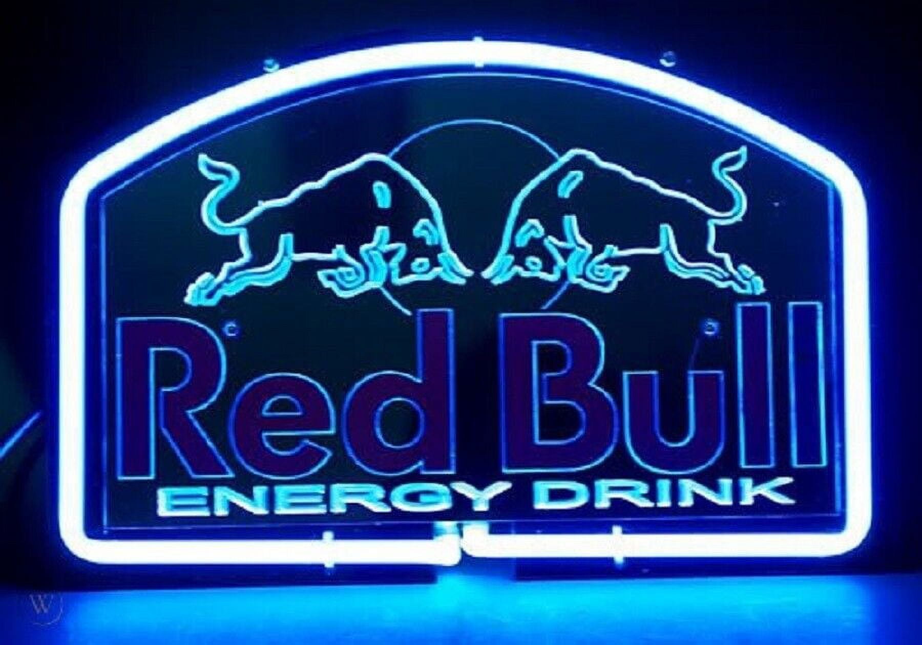 Queen Sense 14" Red Bulls Energy Drink 3D Carved Neon Sign Acrylic Man ...