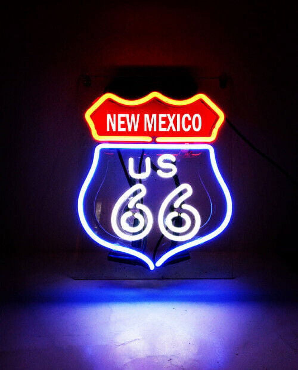 Queen Sense 14" Route 66 New Mexico Neon Sign Acrylic Man Cave Pub Bar ...