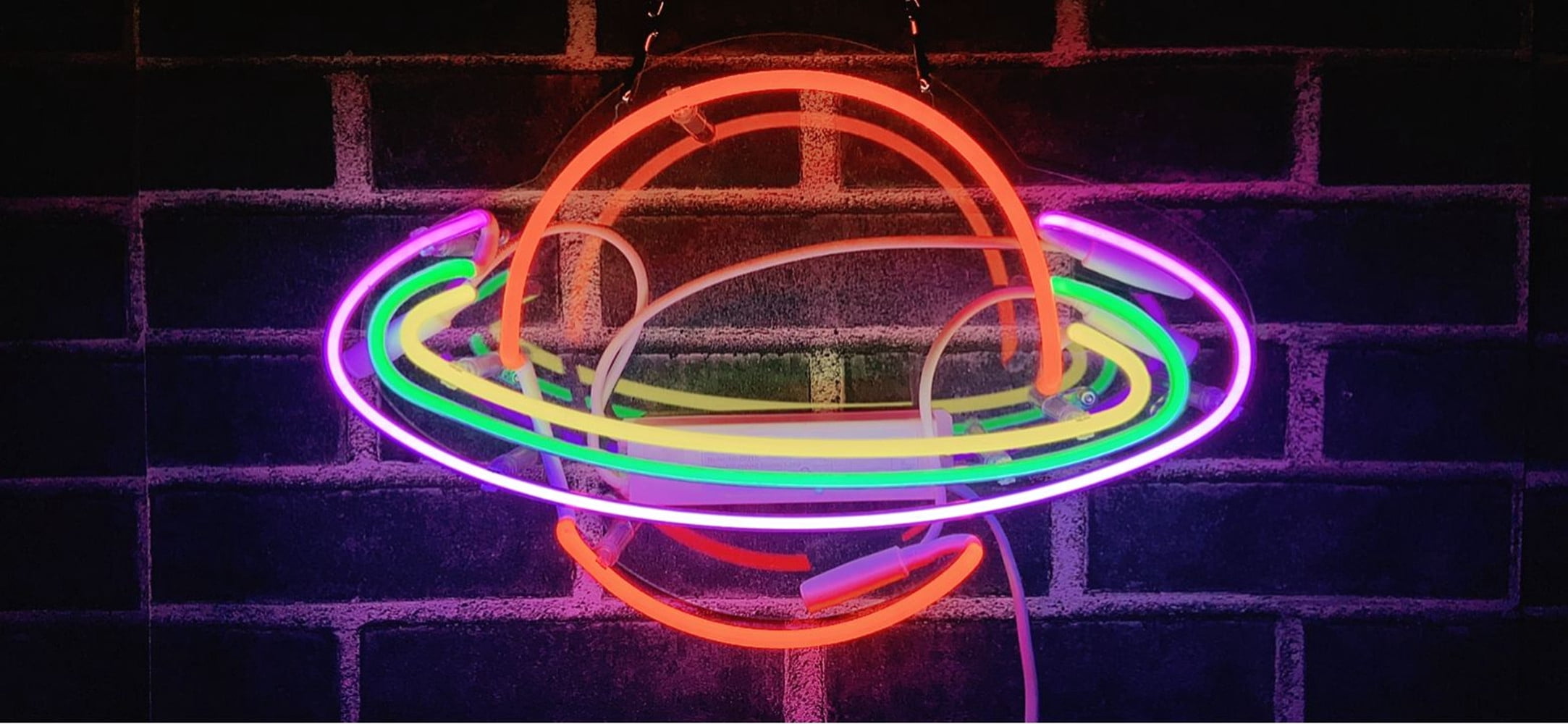Queen Sense 14" Saturn Planet Outta Space Stellar Neon Sign Acrylic Man ...