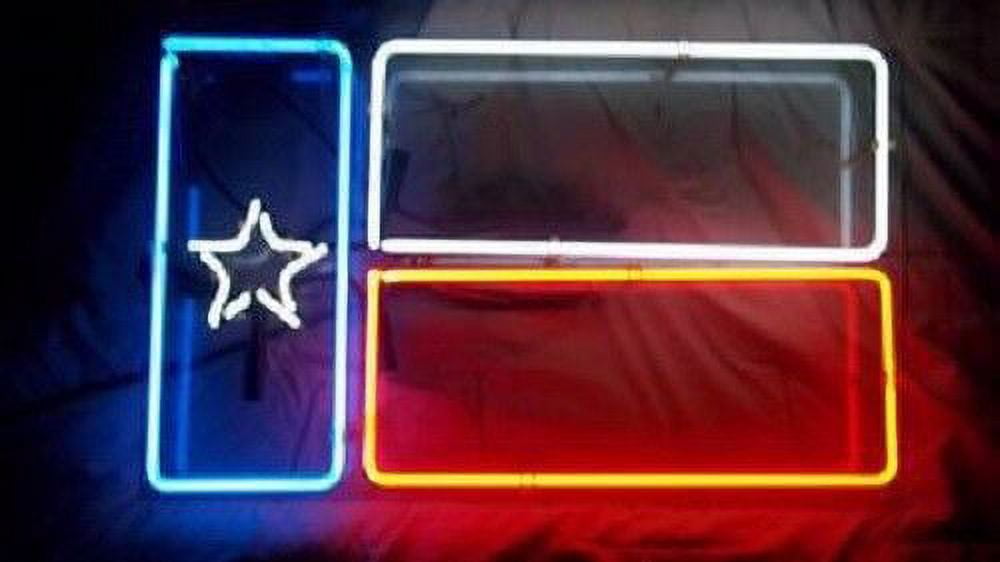Queen Sense 14" Texas Flag Lone Star Neon Sign Acrylic Man Cave ...