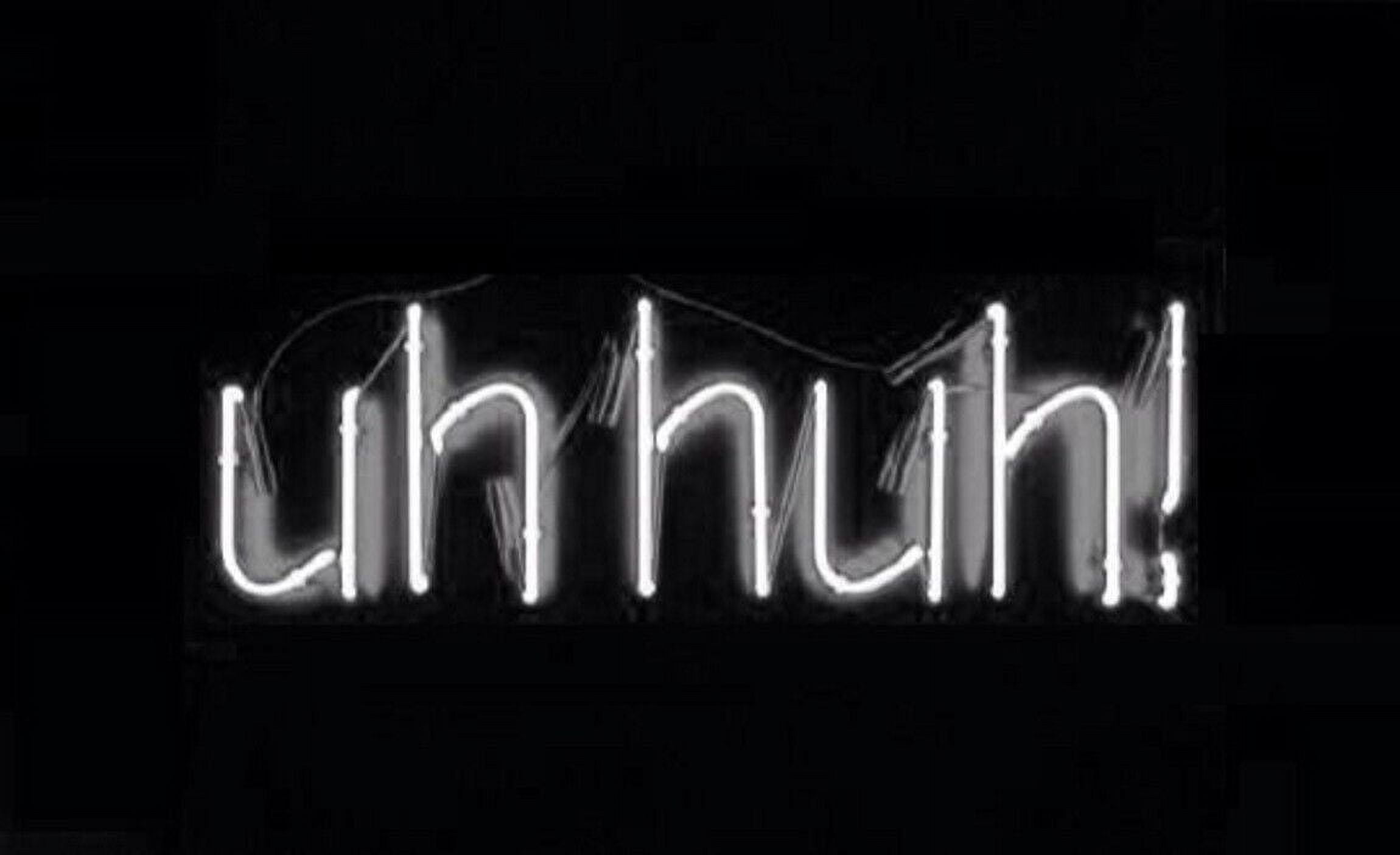 Queen Sense 14" Uh Huh! Neon Sign Acrylic Man Cave Beer Pub Bar Artwork ...