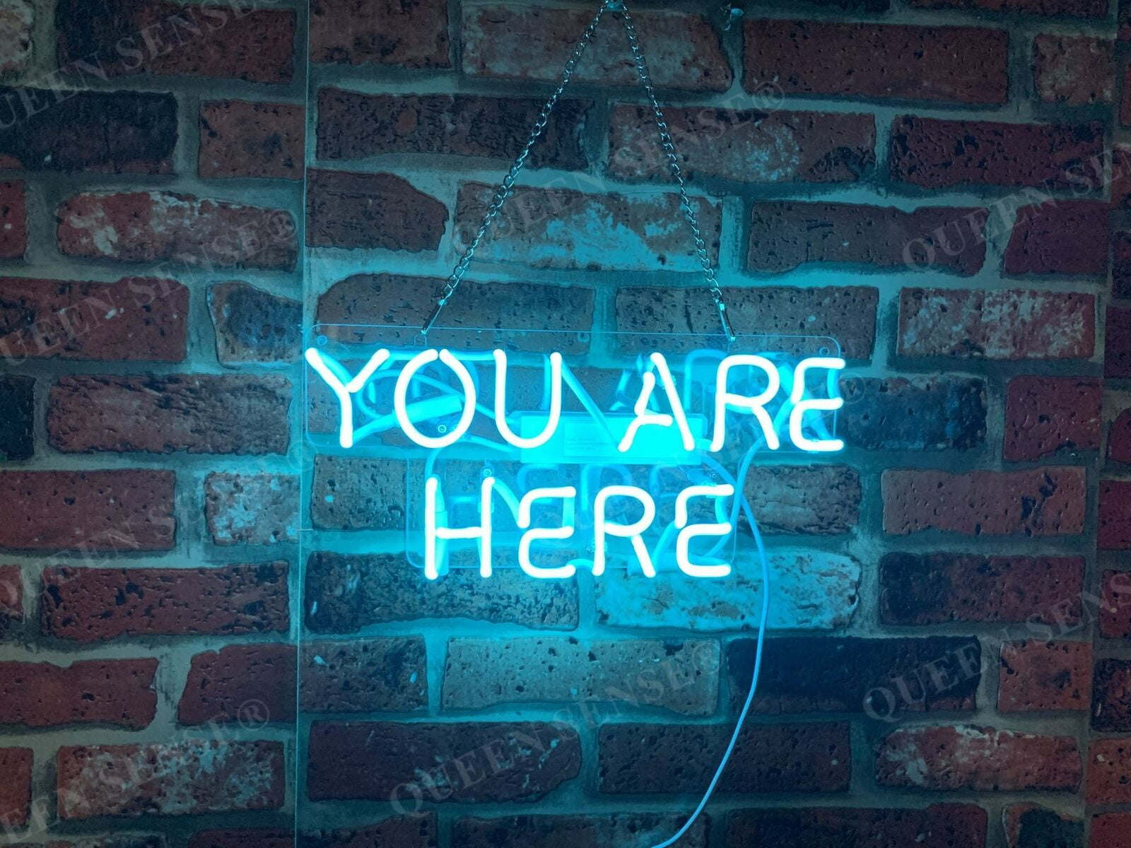 Queen Sense 14" You Are Here Neon Sign Acrylic Man Cave Handmade Neon ...