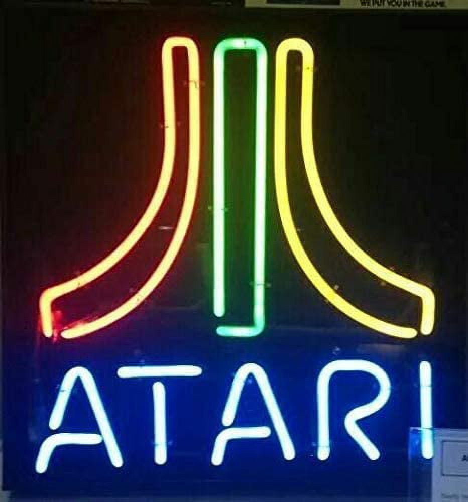Queen Sense 14"x10" ATARI Four Colors Neon Sign Man Cave Handmade Neon ...