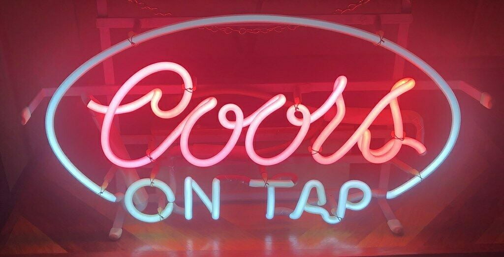 Queen Sense 14"x10" Coor On Tap Neon Sign Man Cave Handmade Neon Light ...