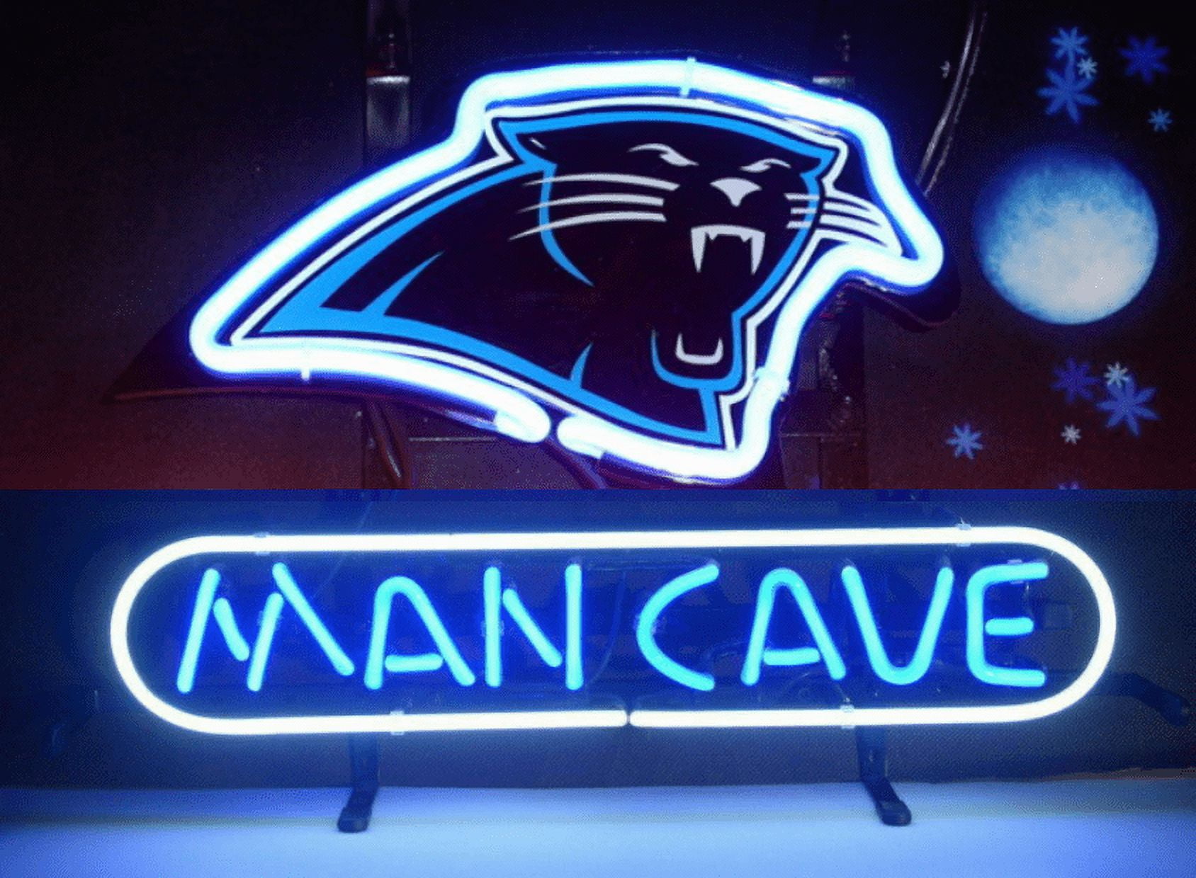 Queen Sense 14"x10" For Carolinas Sports Team Panthers Neon Sign Man ...