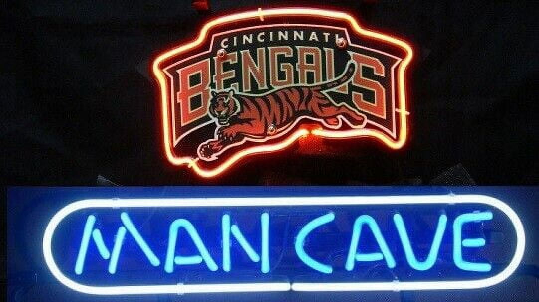 Queen Sense 14"x10" For Cincinnatis Sports Team Bengals Neon Sign Man ...