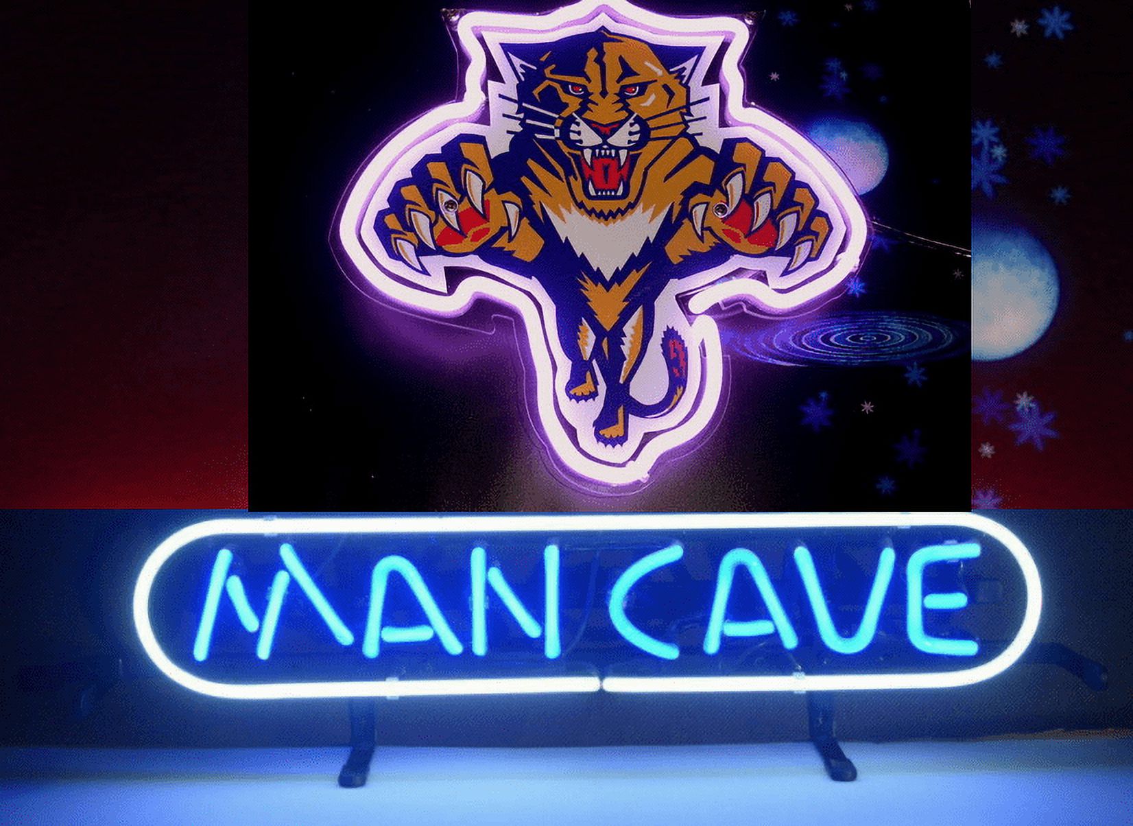 Queen Sense 14"x10" For Floridas Sports Team Panthers Neon Sign Man ...