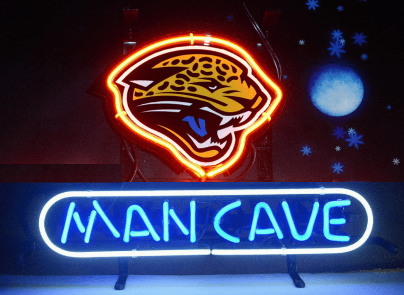 Queen Sense 14"x10" For Jacksonvilles Sports Team Jaguars Neon Sign Man ...