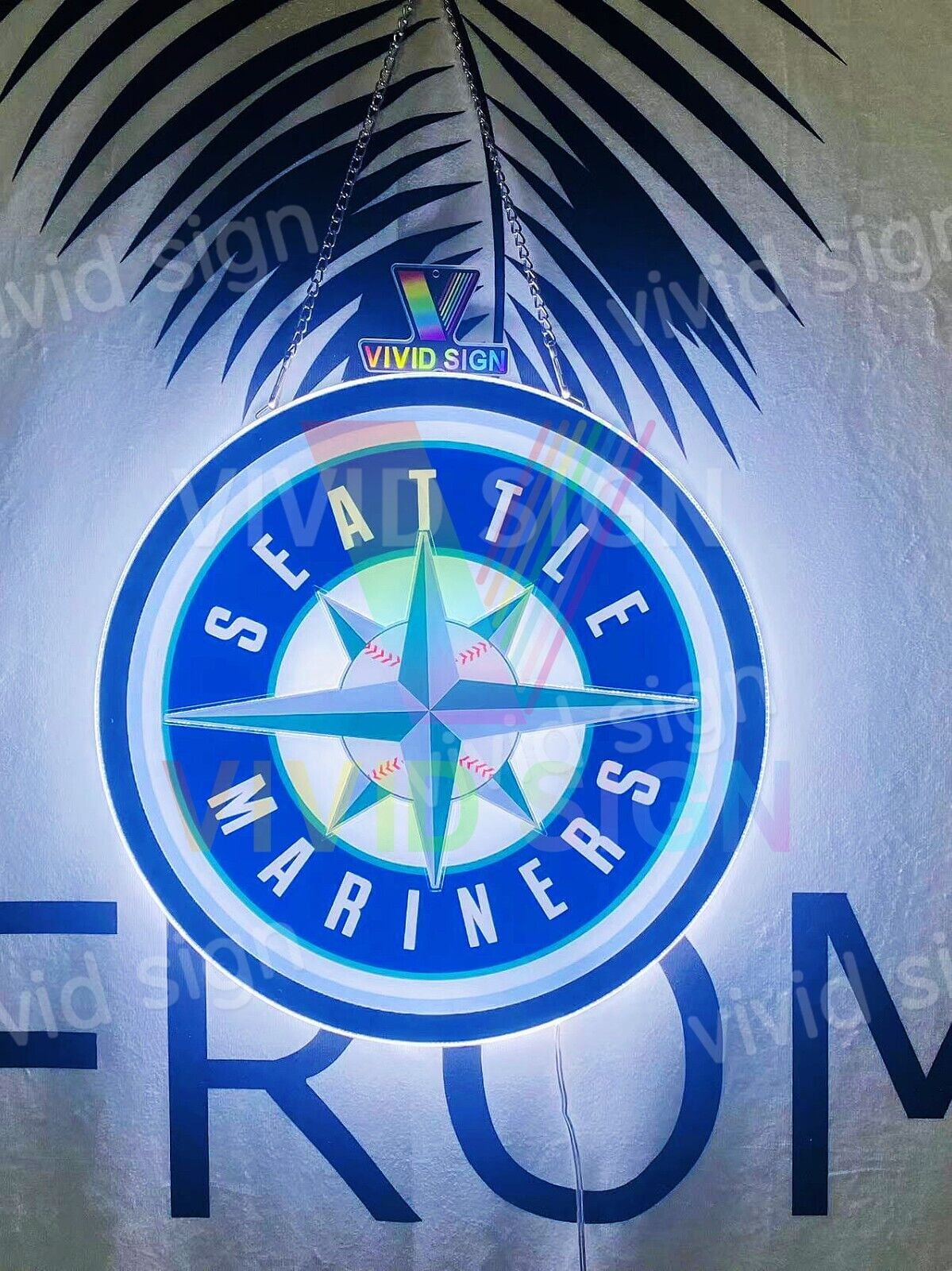 Queen Sense 14"x14" For Seattles Sports Team Mariners 2D LED Sign Light ...