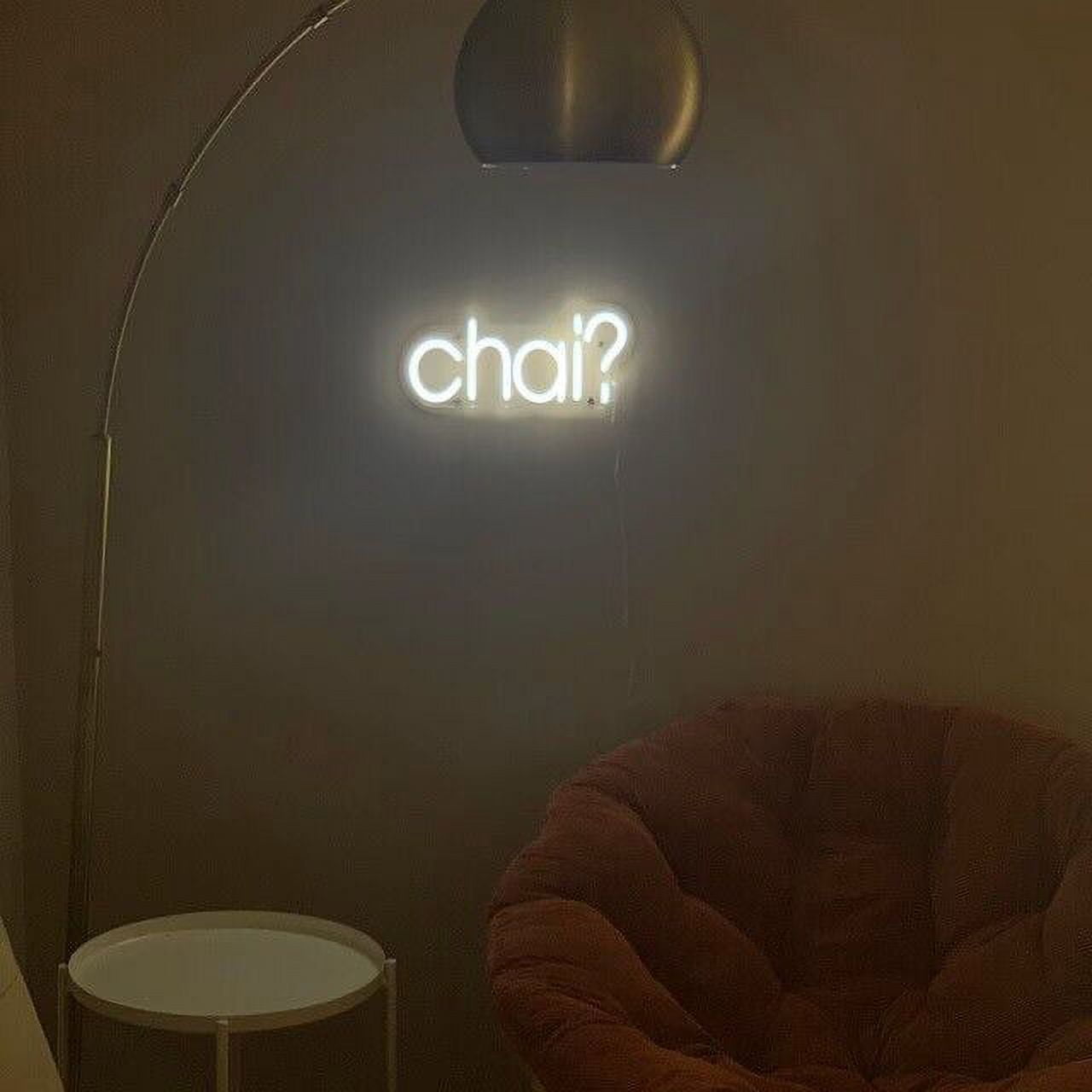 Queen Sense 14"x6.3" Chai Tea LED Sign Light Wall Decor Party Night ...