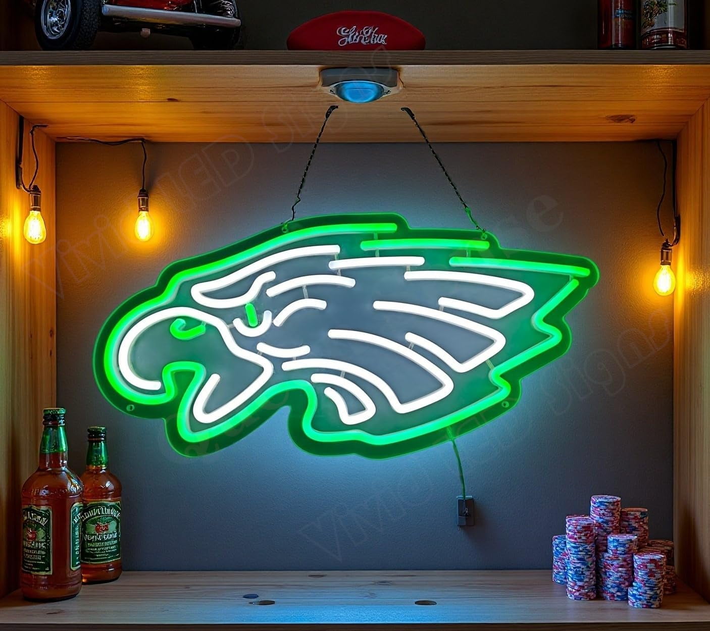Queen Sense 16"x12" For Philadelphias Sports League Eagles LED Neon ...
