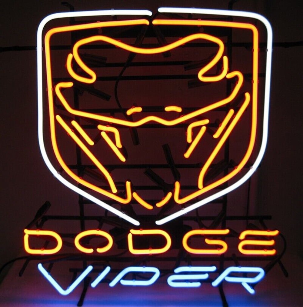 Queen Sense 16"x13" Dodge Vipers Sport Car Neon Sign Man Cave Handmade ...