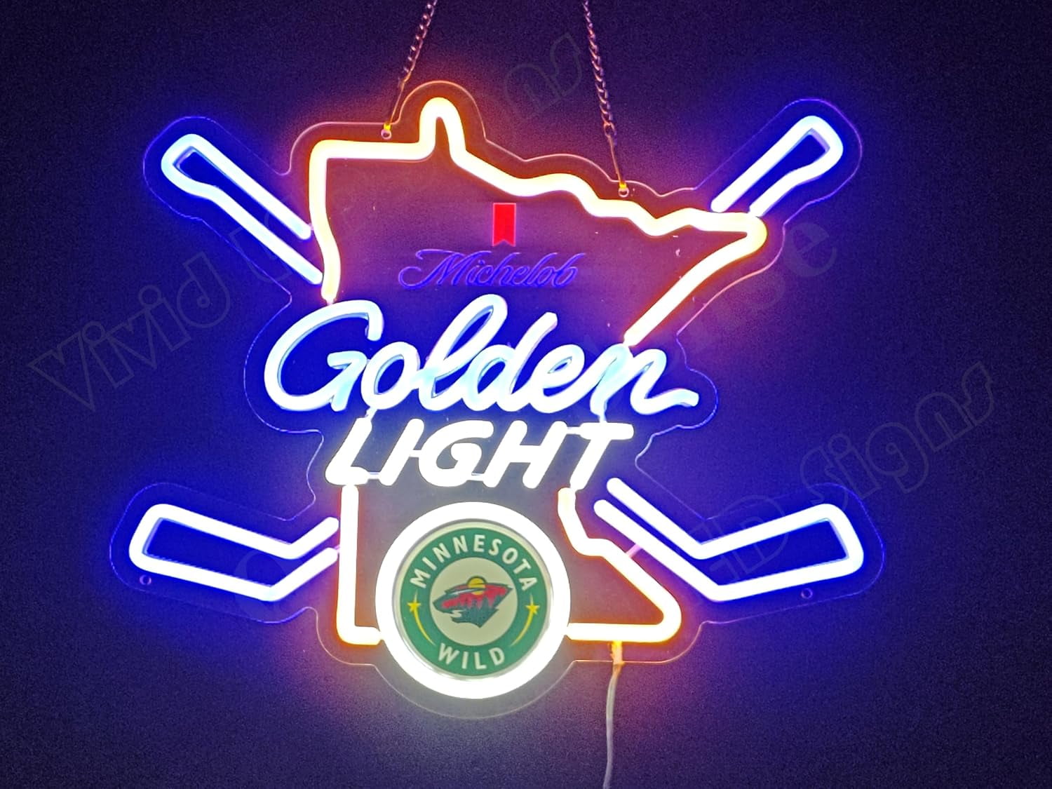 Queen Sense 16"x14" For Minnesotas Sports League Wild LED Neon Sign for ...