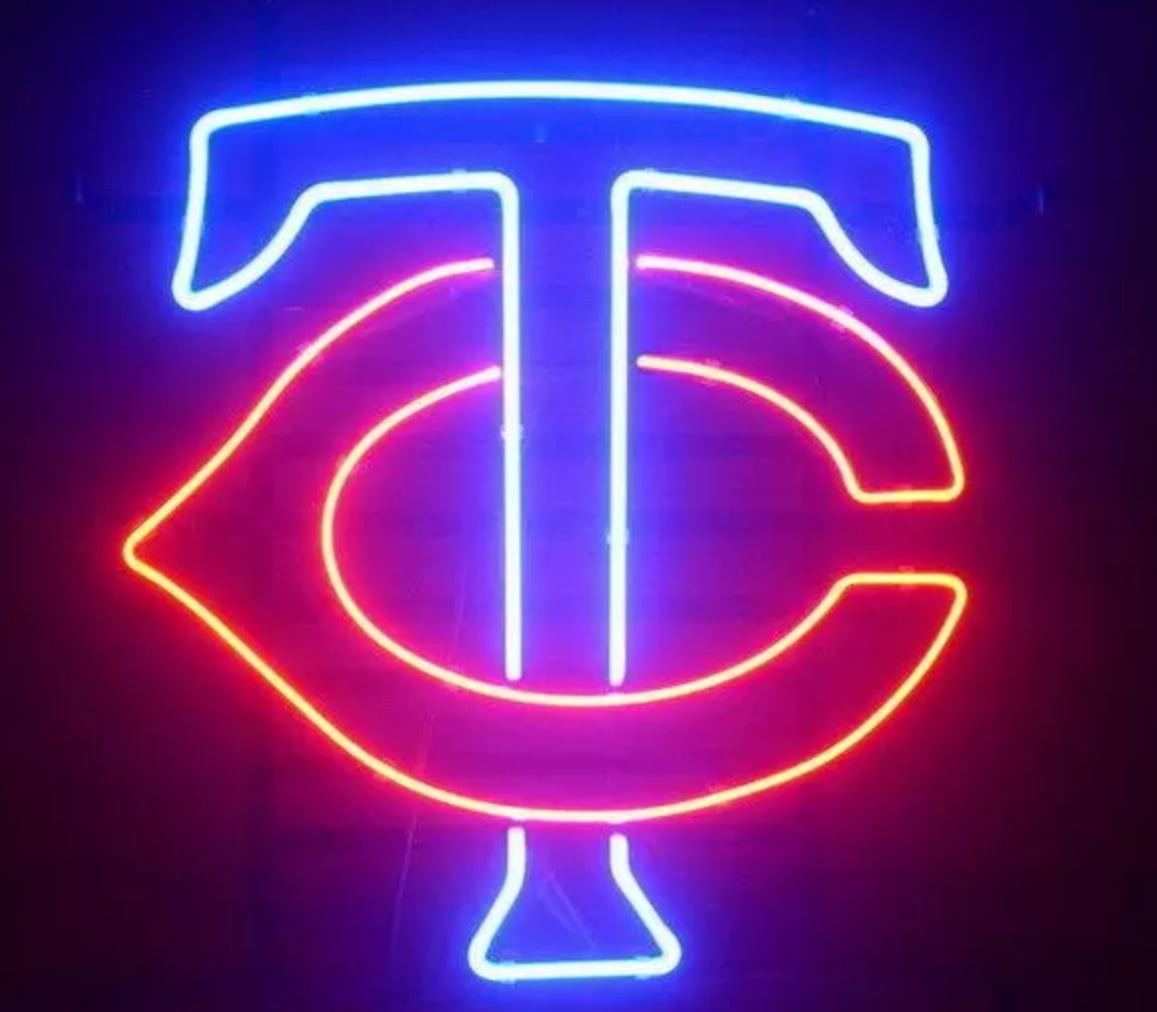Queen Sense 16"x15" Minnesota Sports Team Twin Neon Sign Man Cave ...