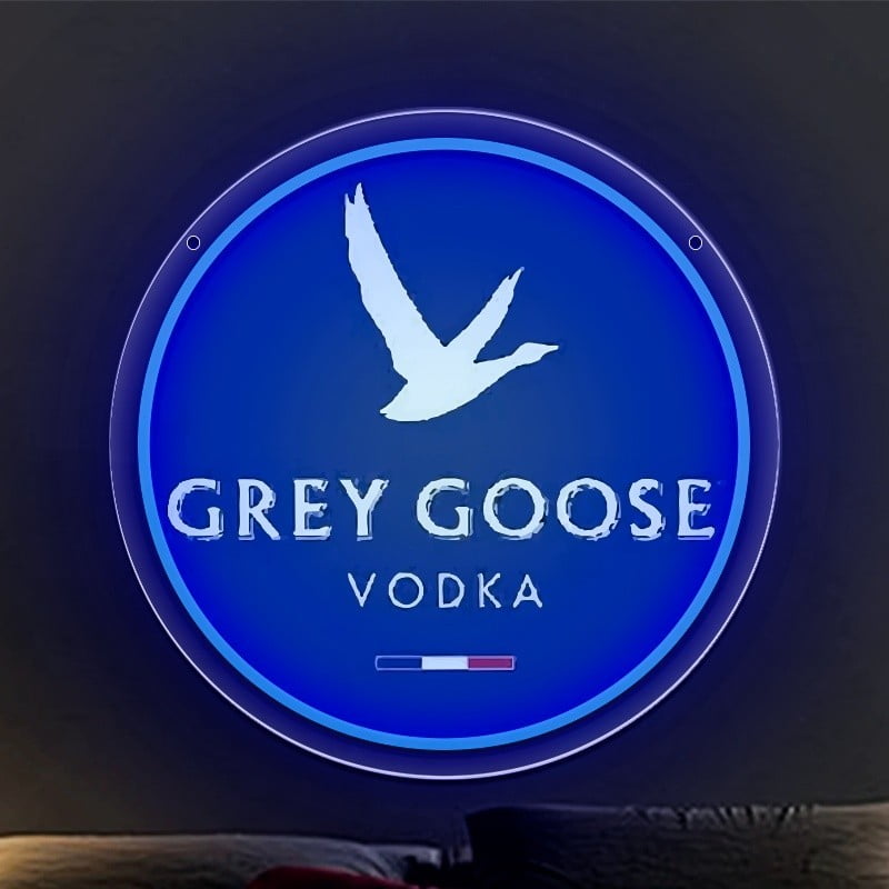 Queen Sense 16"x16" Grey Goose Vodkas LED Neon Sign for Wall Decor ...