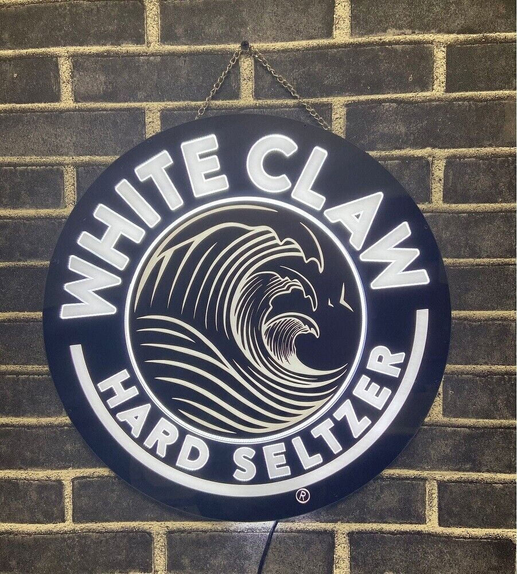 Queen Sense 16"x16" White Claws Hard Seltzers 3D LED Sign Light Vivid ...