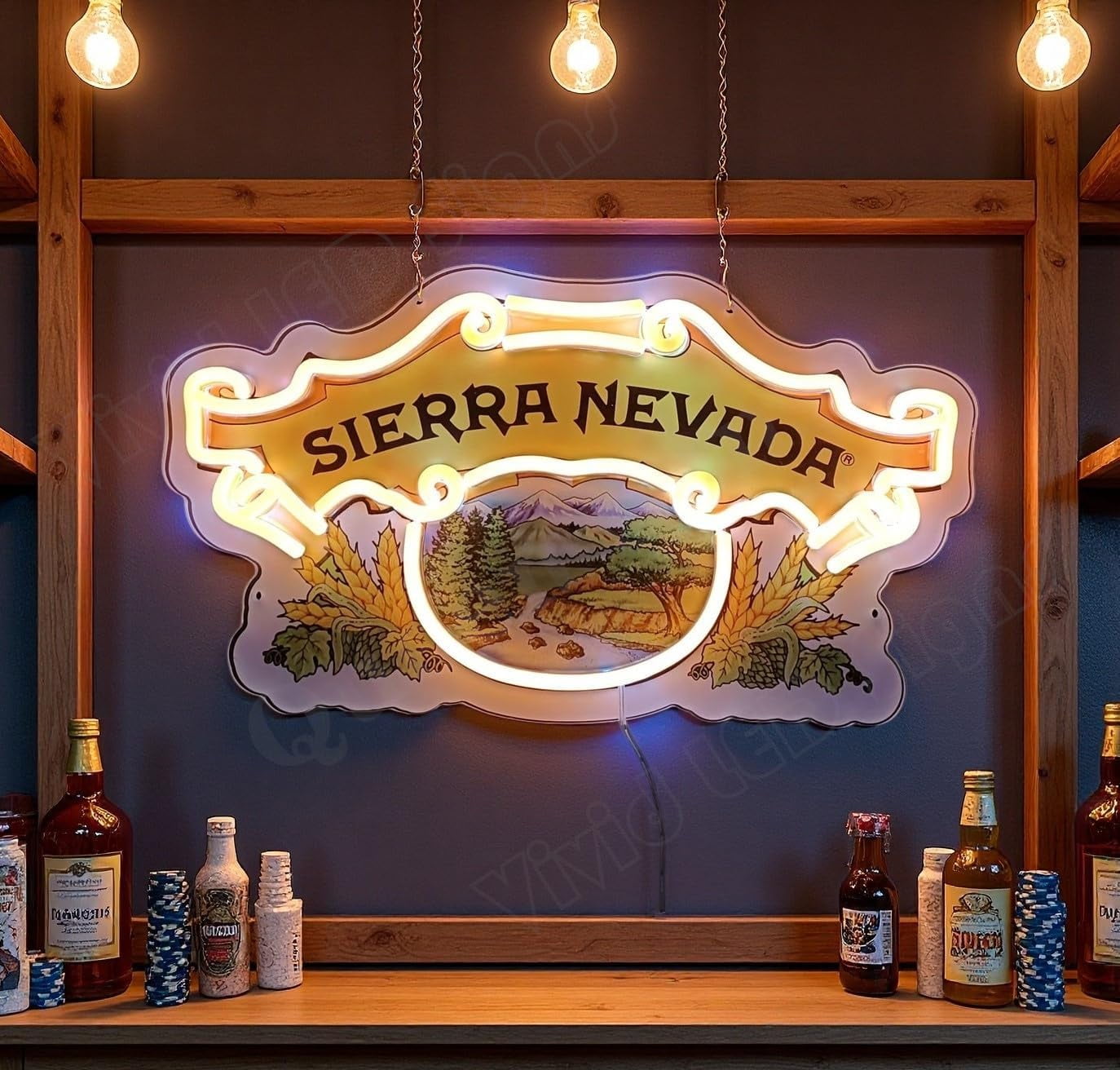 Queen Sense 16"x9" Sierra Nevadas Brewing Co LED Neon Sign for Wall ...