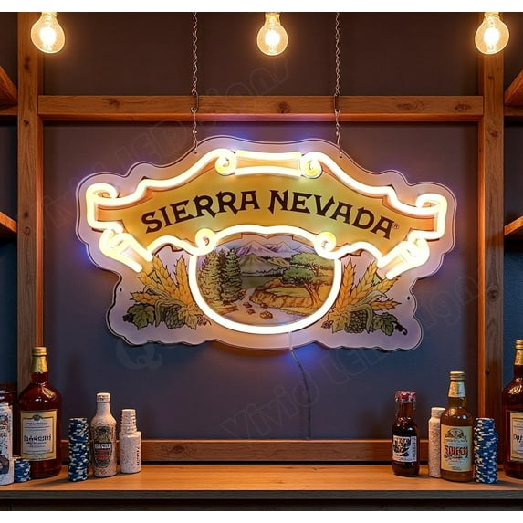 Queen Sense 16"x9" Sierra Nevadas Brewing Co LED Neon Sign for Wall ...