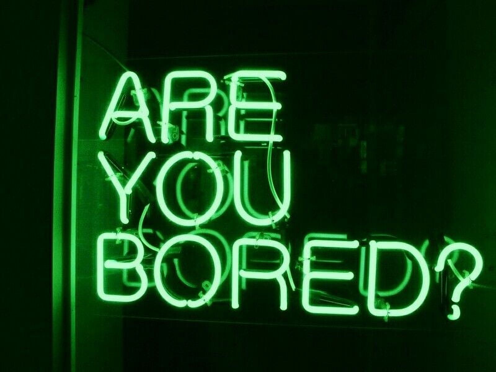 Queen Sense 17" Are You Bored Neon Sign Acrylic Man Cave Beer Pub Bar ...