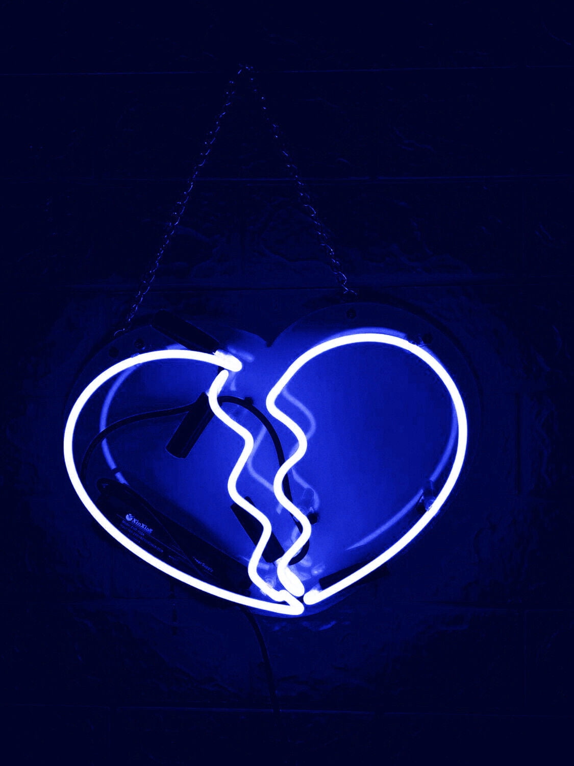 Queen Sense 17" Broken Heart Neon Sign Acrylic Man Cave Pub Bar Wall ...