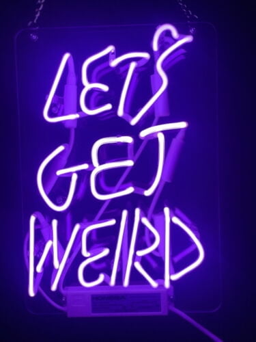 Queen Sense 17" Custom Let's Get Weird Neon Sign Acrylic Man Cave Beer ...