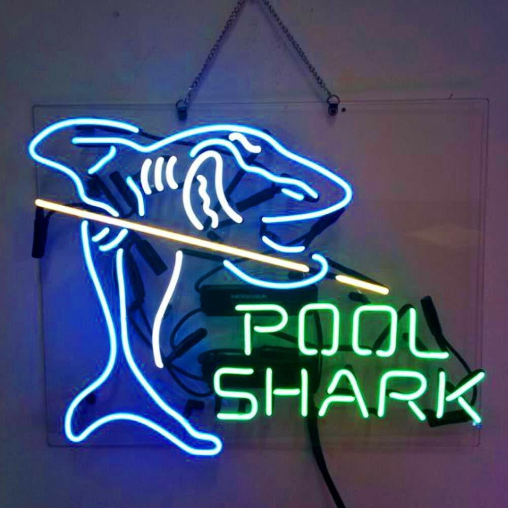 Queen Sense 17" Custom Pool Shark Billiards Neon Sign Acrylic With ...