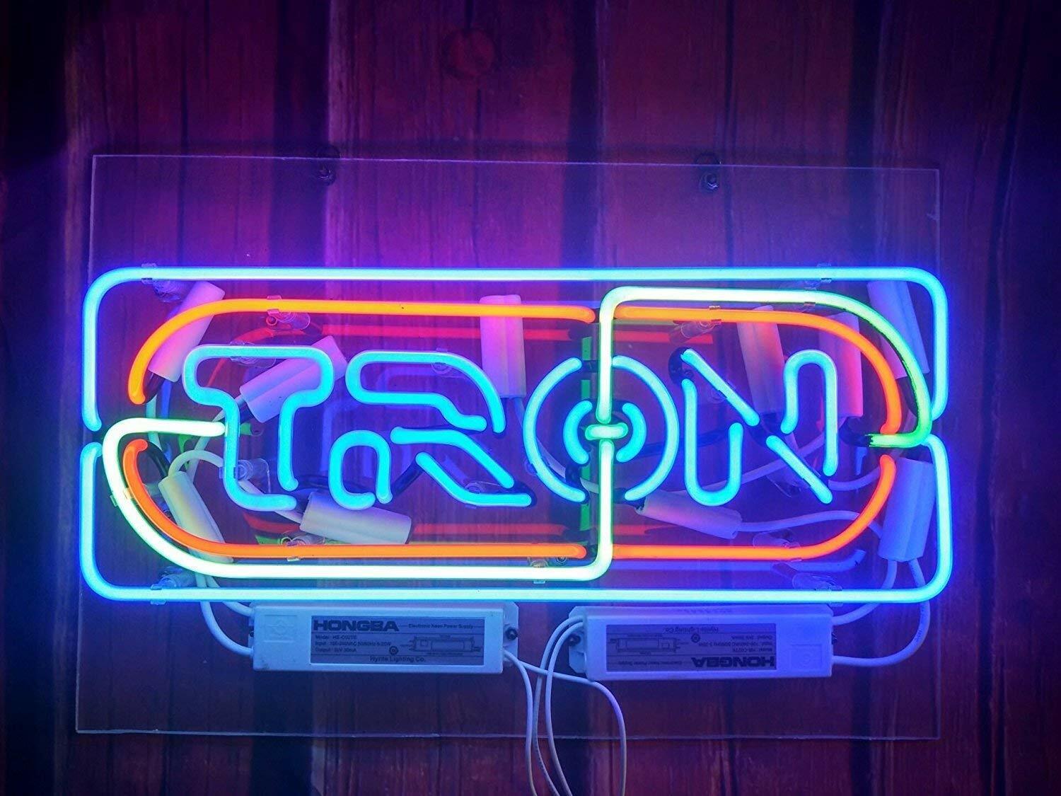 Queen Sense 17" Custom Tron Neon Sign Acrylic With Dimmer Man Cave Beer ...