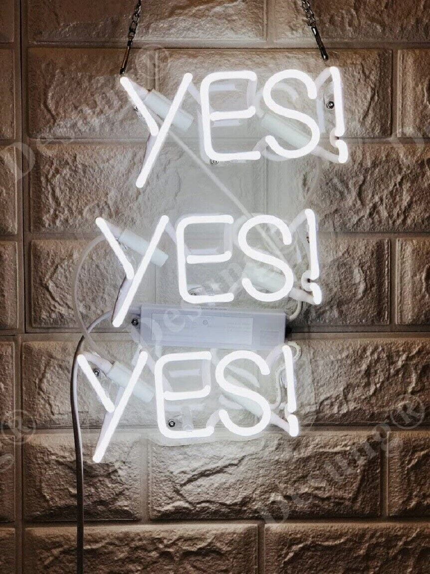 Queen Sense 17" Custom Yes! Yes! Yes! Neon Sign Acrylic With Dimmer Man ...