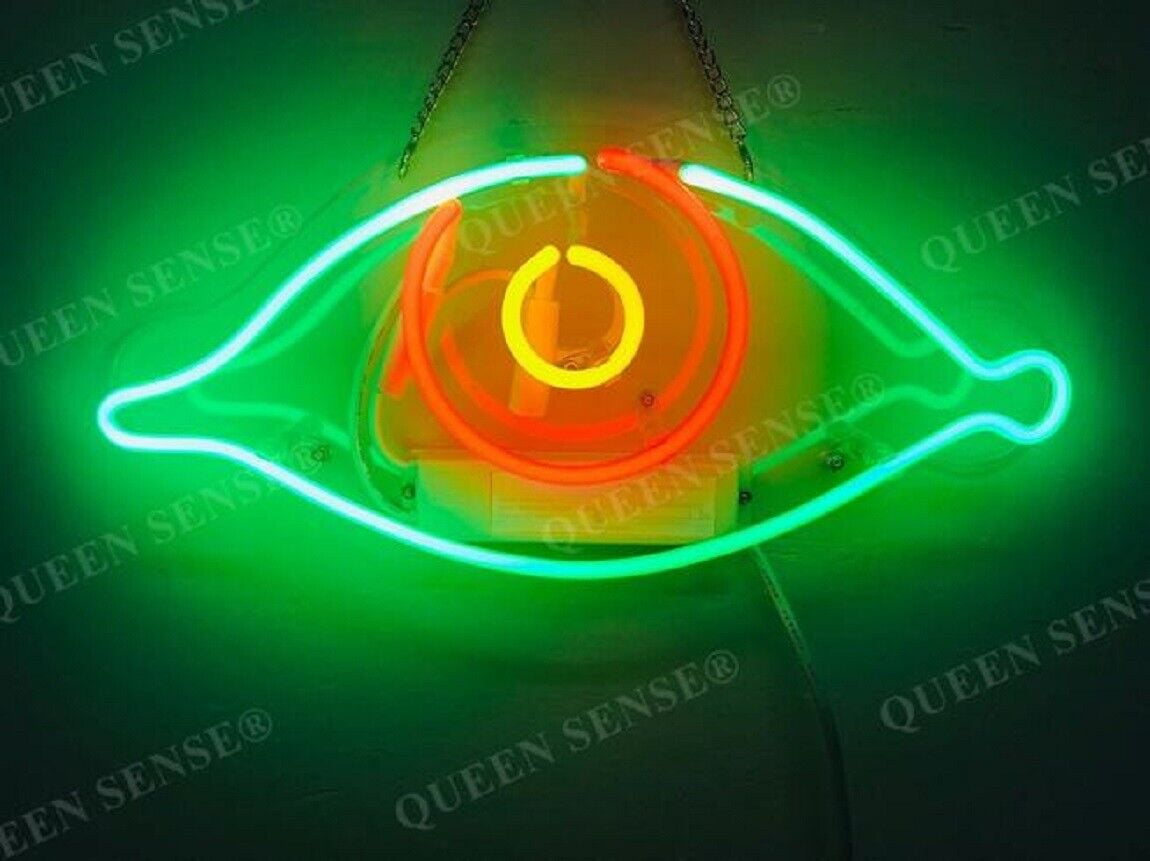 Queen Sense 17" Eye Neon Sign Acrylic Man Cave Gift Beer Pub Bar ...