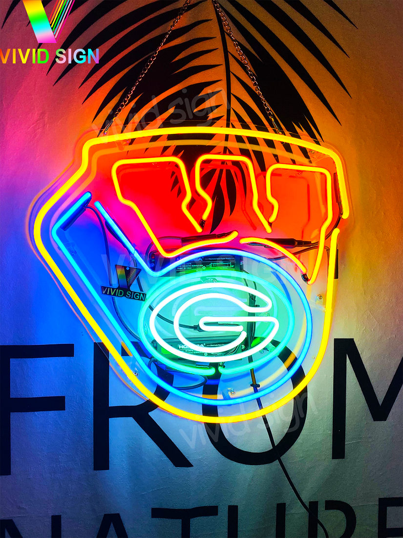 Queen Sense 17" For Green Bays Sports Team Packers Wisconsin Neon Sign ...