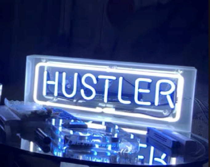 Queen Sense 17" Hustler Neon Sign Acrylic Box Man Cave Beer Pub Bar ...