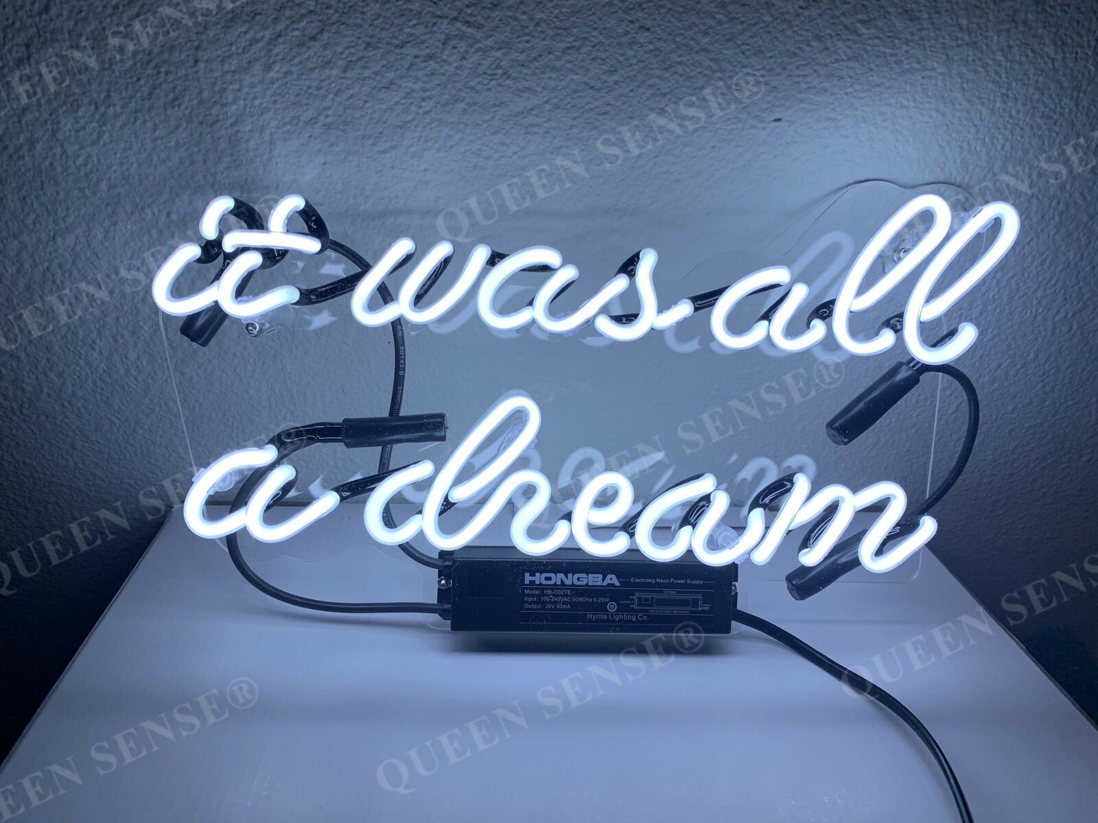 Queen Sense 17" It Was All A Dream Neon Sign Acrylic Man Cave Handmade ...