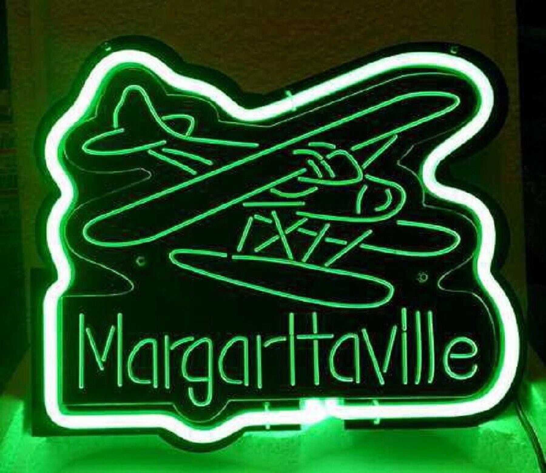 Queen Sense 17" Jimmy Buffetts Margaritavilles Plane Neon Sign 3D ...