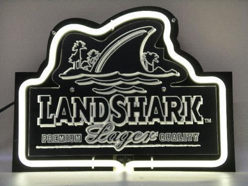 Queen Sense 17" Landsharks Land Shark Lager Palm Tree Beer 3D Carved ...