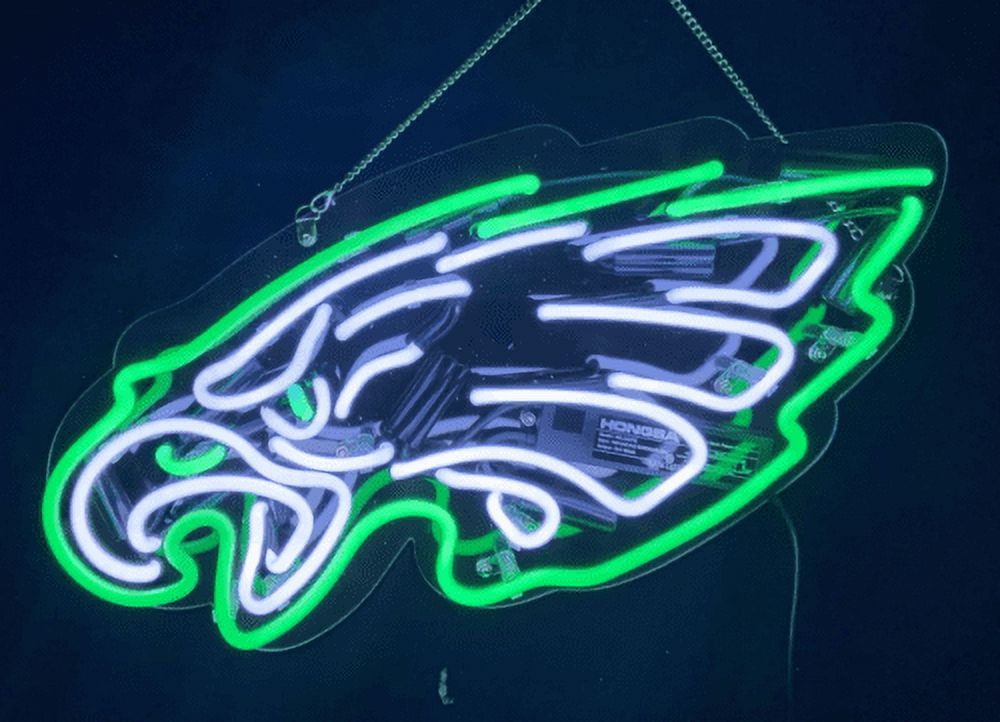 Queen Sense 17" Philadelphia Sports Team Eagle Neon Sign Acrylic Man ...