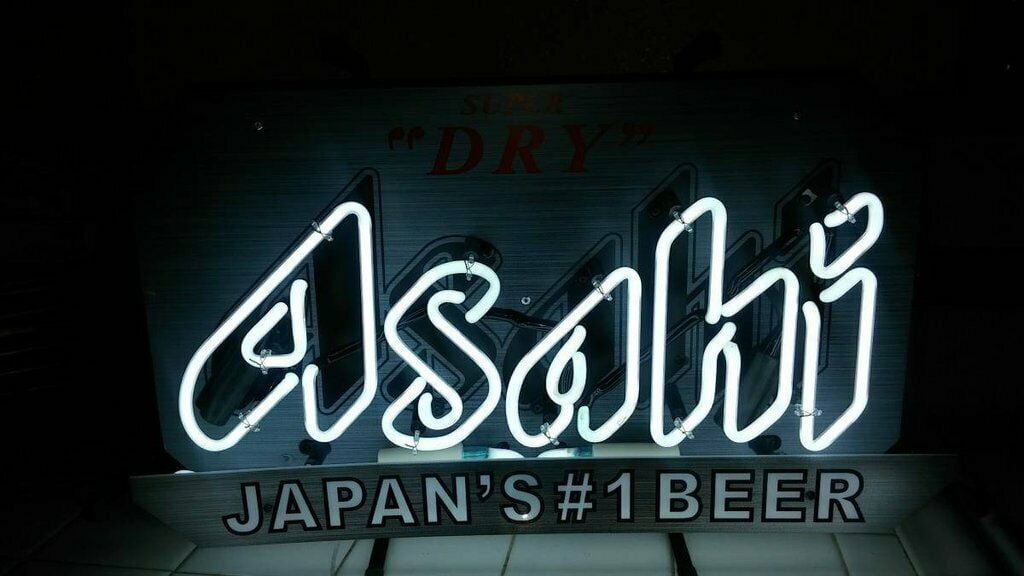 Queen Sense 17"x14" Asahi Japan #1 Beer Neon Sign with Dimmer Man Cave ...
