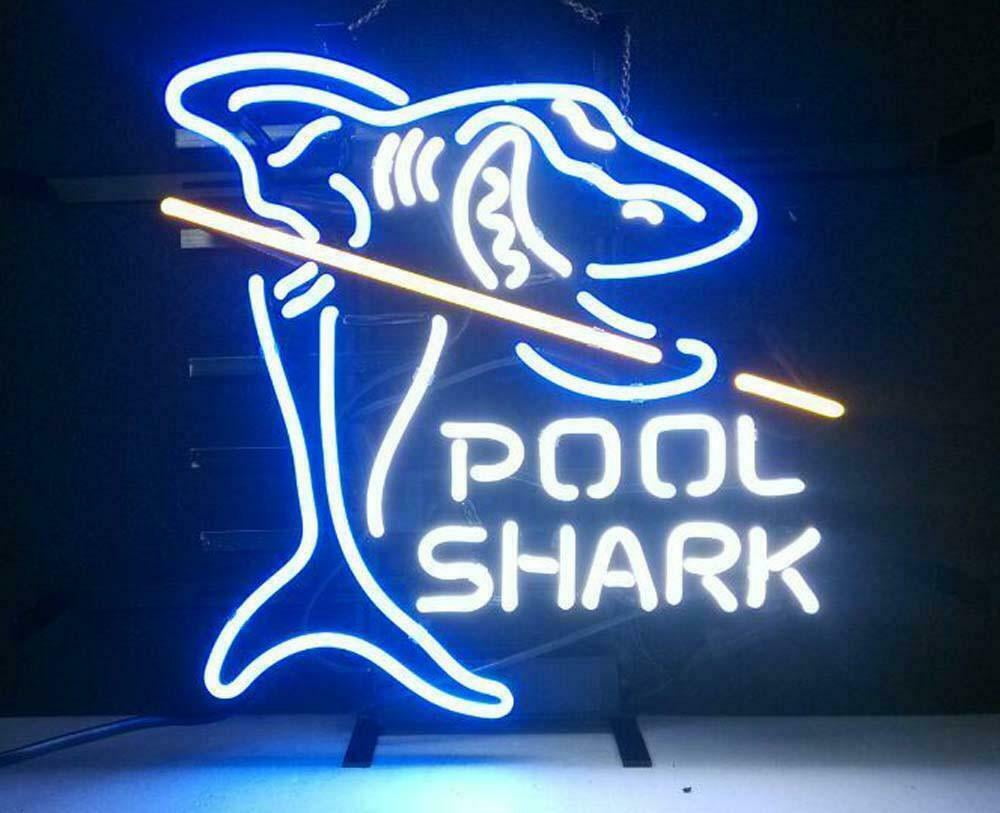 Queen Sense 17"x14" Billiards Pool Sharks Neon Sign White Man Cave ...
