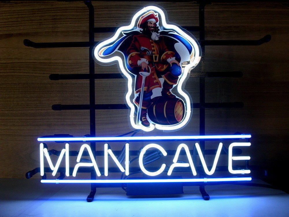 Queen Sense 17"x14" Captain Morgans Rum Neon Sign Man Cave Handmade ...