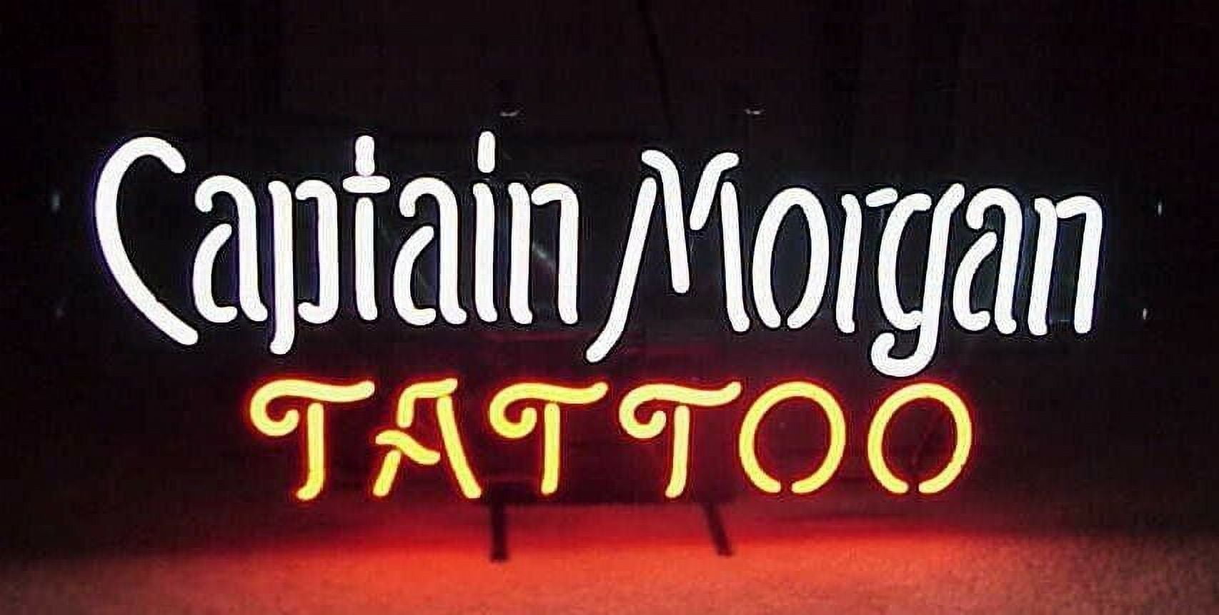 Queen Sense 17"x14" Captain Morgans Tattoo Neon Sign With Dimmer Man ...