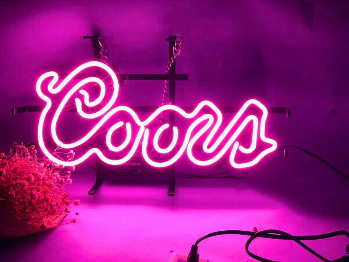 Queen Sense 17"x14" Coor Light Neon Sign Man Cave Pub Bar Artwork ...