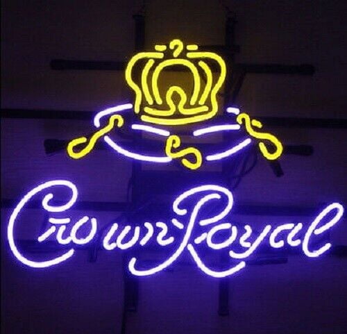 Queen Sense 17"x14" Custom Crown Royals Neon Sign With Dimmer Man Cave ...
