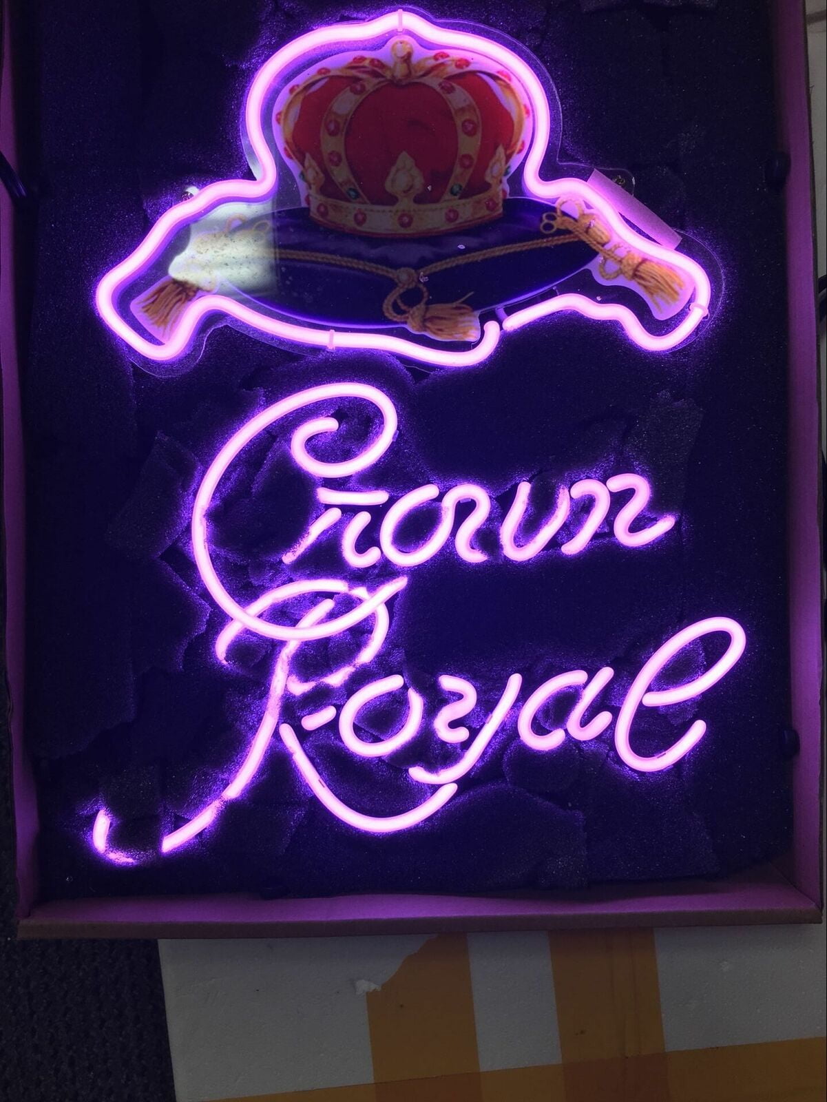 Queen Sense 17"x14" Custom Crown Royals Whiskey Neon Sign With Dimmer ...