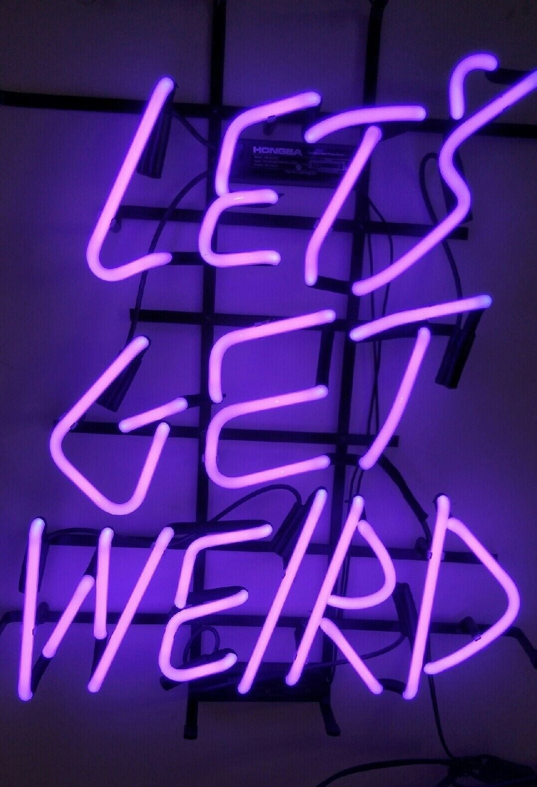Queen Sense 17"x14" Custom Let's Get Weird Neon Sign Man Cave Beer Pub ...