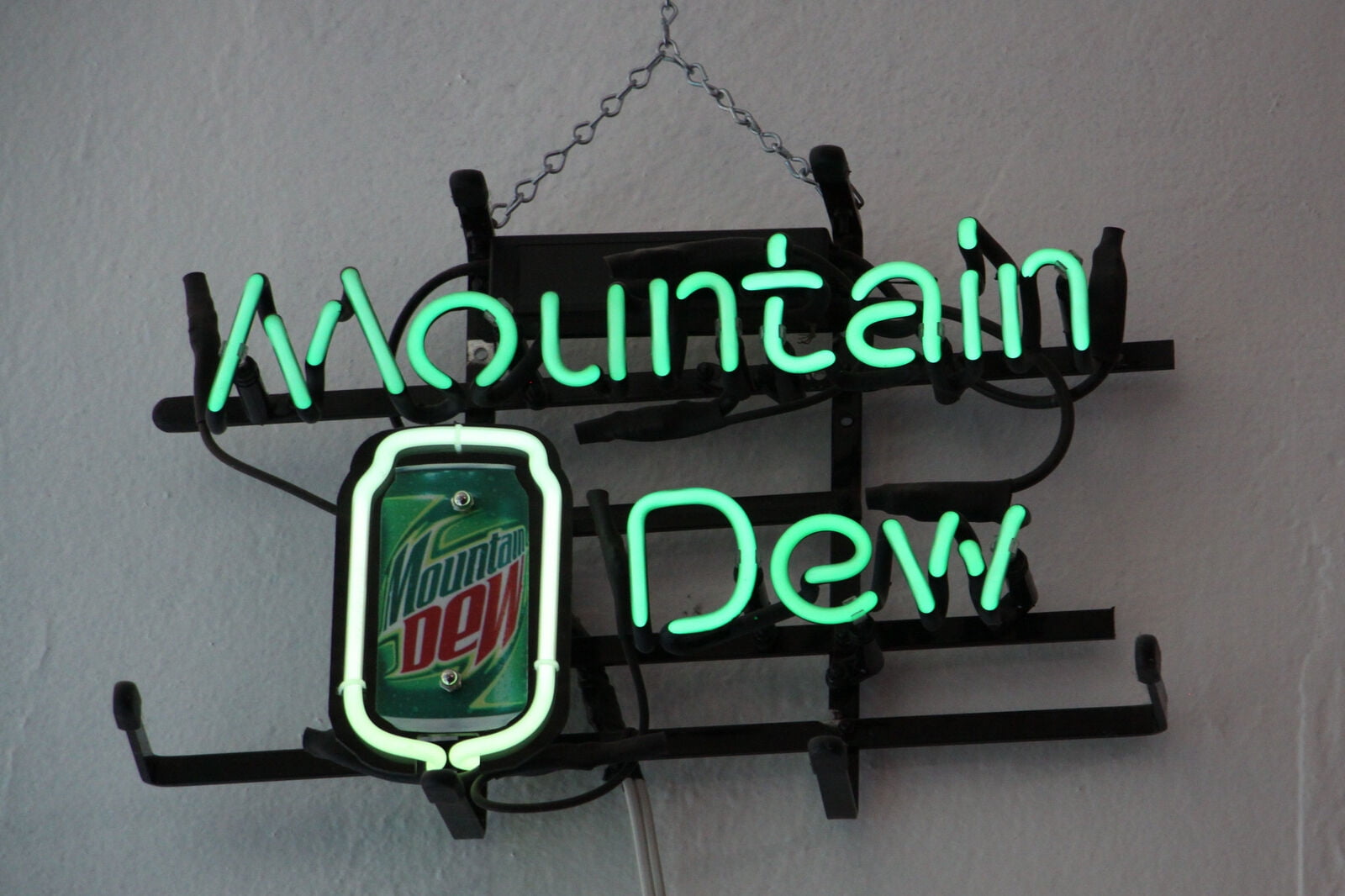 Queen Sense 17"x14" Custom Mountain Dews Soda Neon Sign With Dimmer Man ...