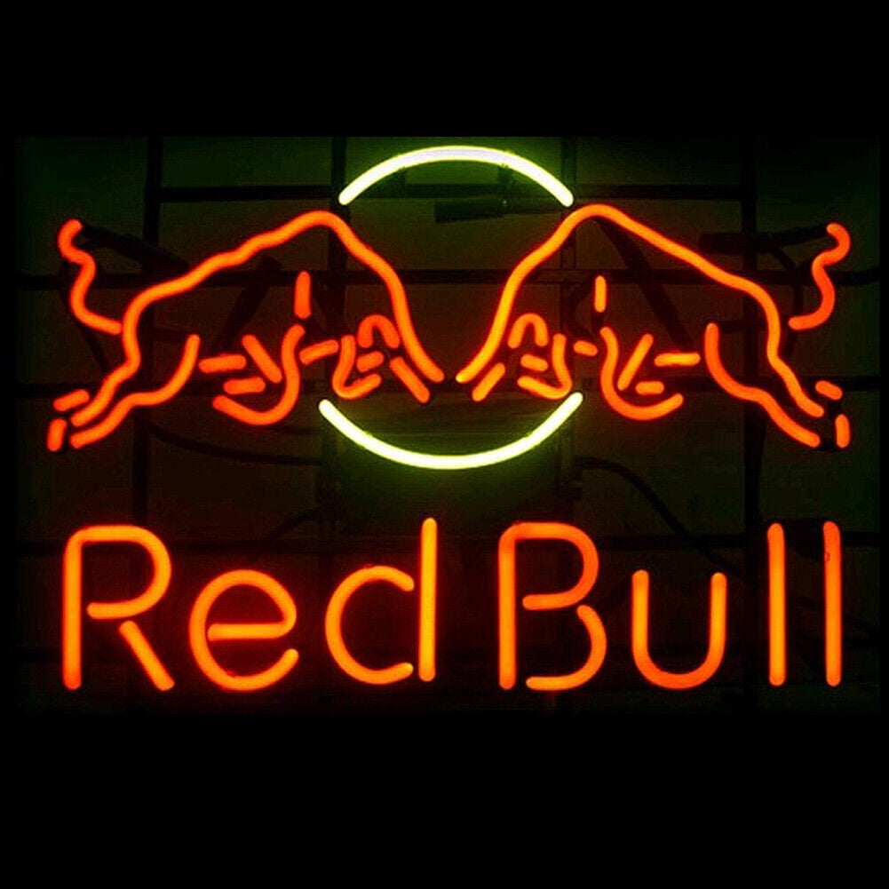 Queen Sense 17"x14" Custom Red Bulls Drink Neon Sign Man Cave Beer Pub ...